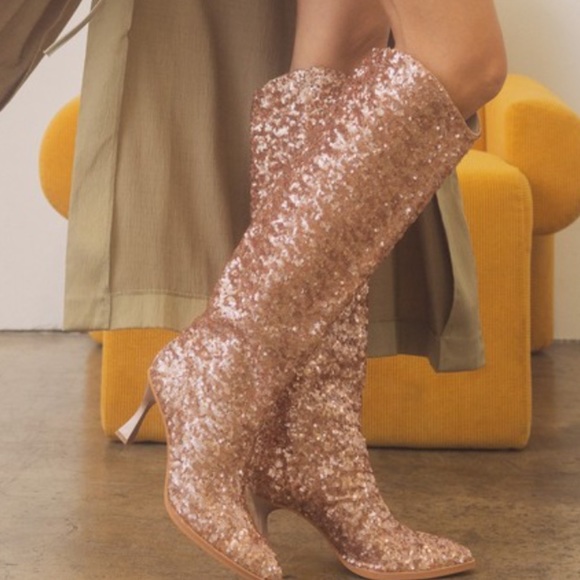 new looks | Shoes | Gorgeous Sequence Knee High Boots | Poshmark